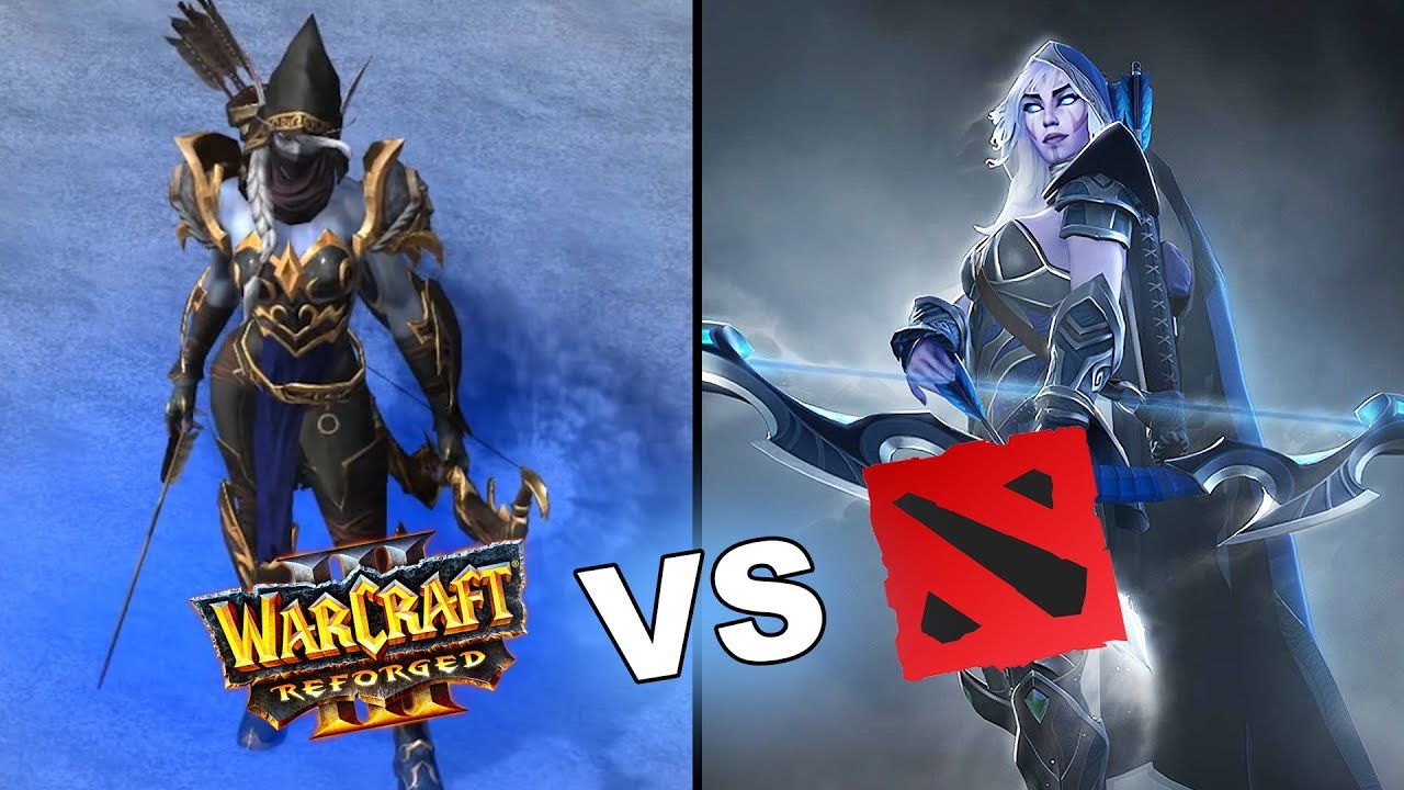 So sánh đồ họa giữa DOTA 2 và Warcraft 3 DotA phiên bản làm lại 4K