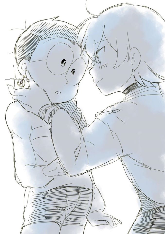 Doraemon: Nobita bất ngờ "ngoại tình" với Luka trong bộ fan art đẹp mắt