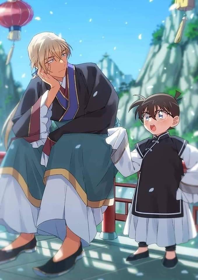 Thám tử lừng danh: Conan bắt cặp với nam nhân tóc vàng qua loạt fan art ...