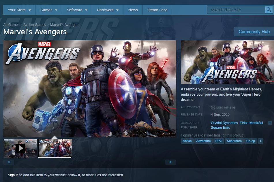 Bom tấn Marvel’s Avengers đã có mặt trên Steam, game thủ có thể đặt mua ...