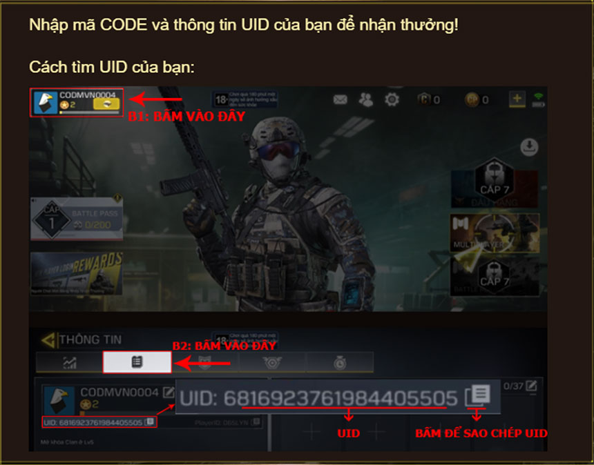 Call of Duty: Mobile VN tặng anh em game thủ 2000 code VIP