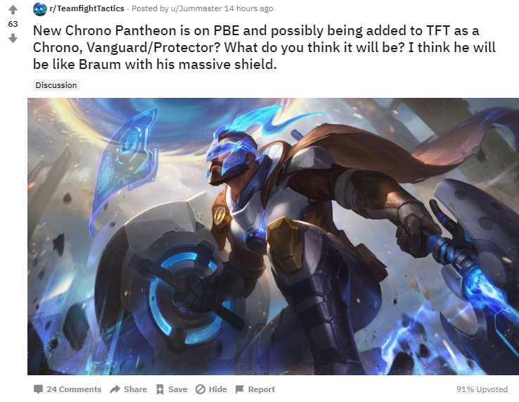 Pantheon sẽ khoác skin mới và trở thành quân cờ Thời Không tiếp theo ...