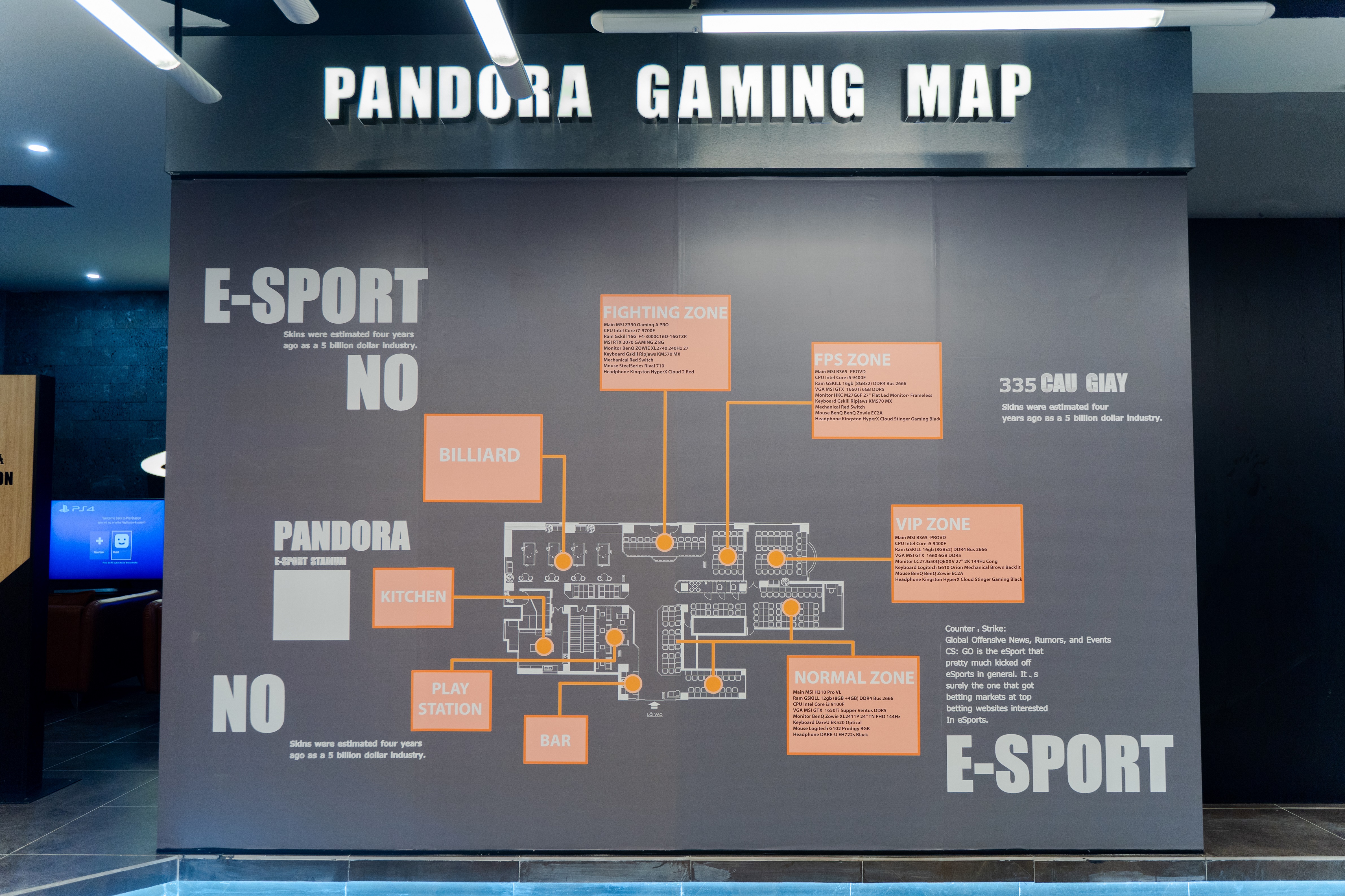 Trải nghiệm không gian chơi game chuyên nghiệp cùng Pandora Gaming Cầu ...