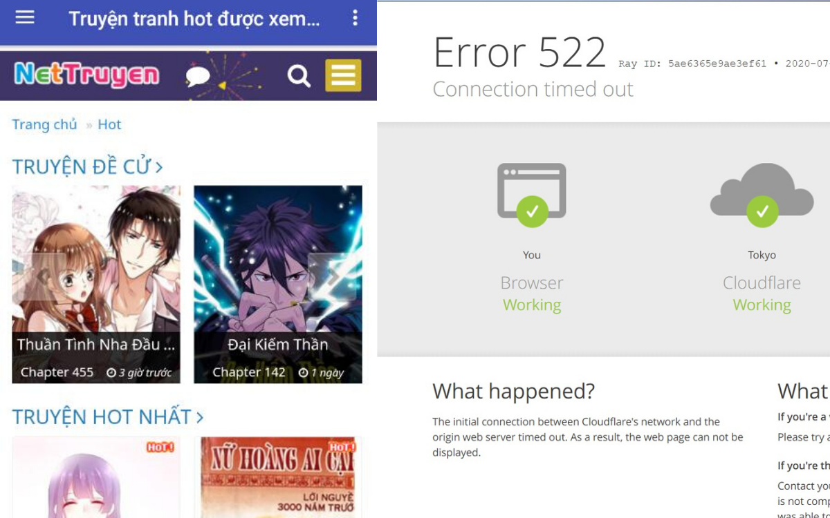 Nettruyen: Không thể truy cập được từ đêm 05/7, cư dân mạng ầm mĩ về ...