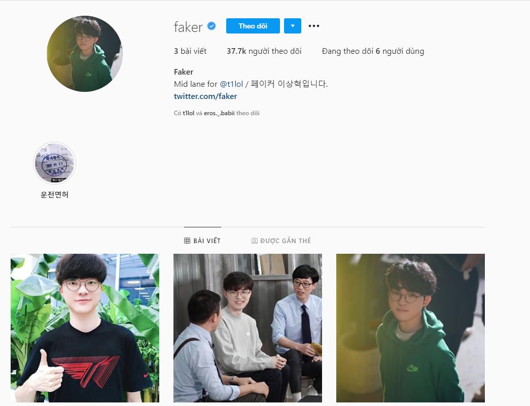 Ngay bài đăng thứ 3 trên Instagram, Faker đã làm "náo loạn fan nữ" chỉ ...