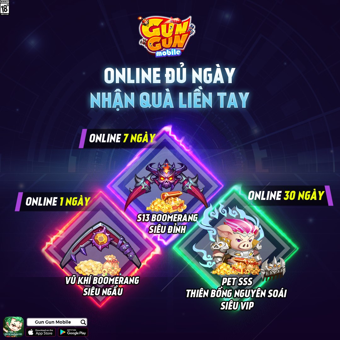 Gun Gun Mobile Ngập Tràn Sự Kiện Hot Sau Update Đăng Nhập Là Có Quà