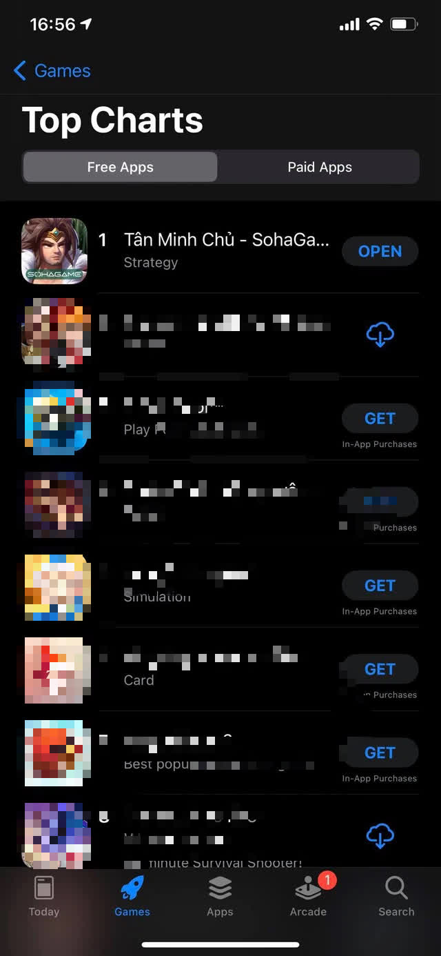 Tân Minh Chủ All Kill BXH trên App Store, độc chiếm TOP 1 Game Hay cho ...