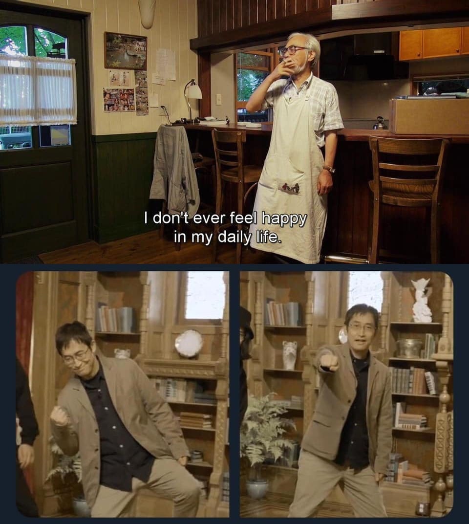Loạt meme hài hước về sự đối lập giữa đạo diễn Miyazaki Hayao và họa sĩ ...