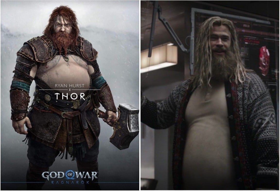 Chết cười với loạt ảnh chế tạo hình mới của Thor trong God of War ...