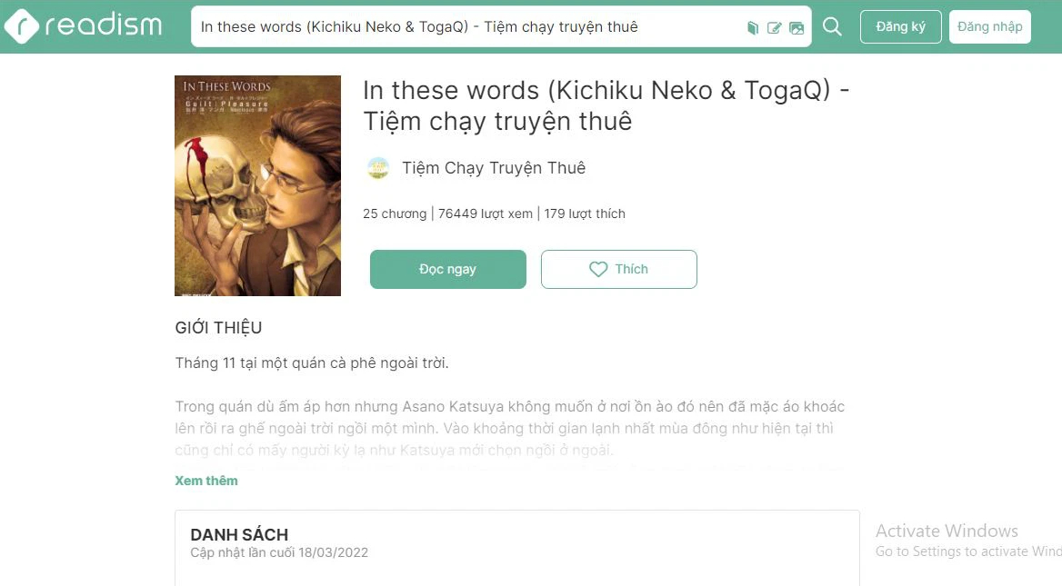 Độc giả bất bình web Readism đăng truyện lậu lại thuộc về một công ty phát hành sách