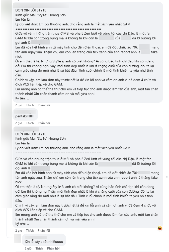 Cộng đồng VCS thi nhau "quay xe" xin lỗi Sty1e, chốt hạ điều cay đắng ...