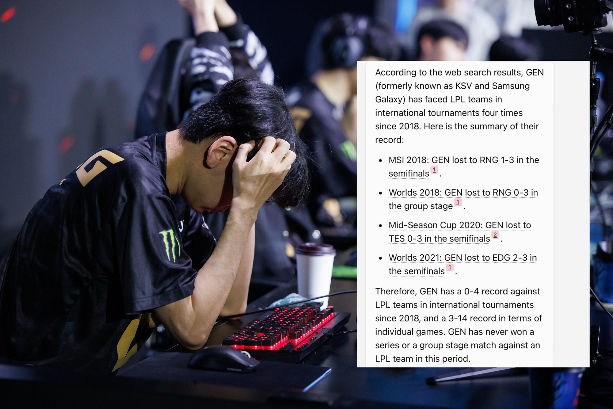 Đại bại trước BLG, Gen.G kéo dài thành tích buồn của chính họ trước đại diện LPL