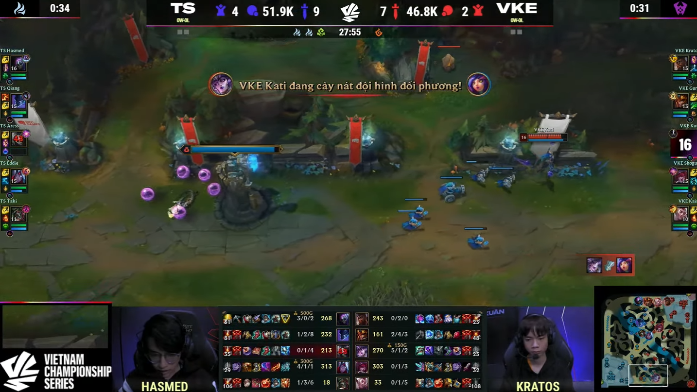 VKE đại bại ngay trận ra mắt cộng đồng VCS, đoàn quân của SofM được ...