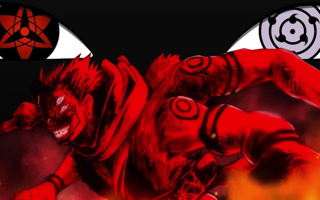 Sasuke của Naruto đối mặt với Sukuna của Jujutsu Kaisen