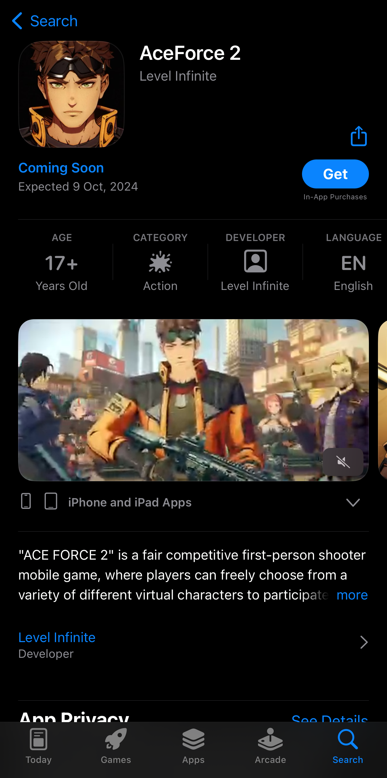 Hướng dẫn tải trước Ace Force 2