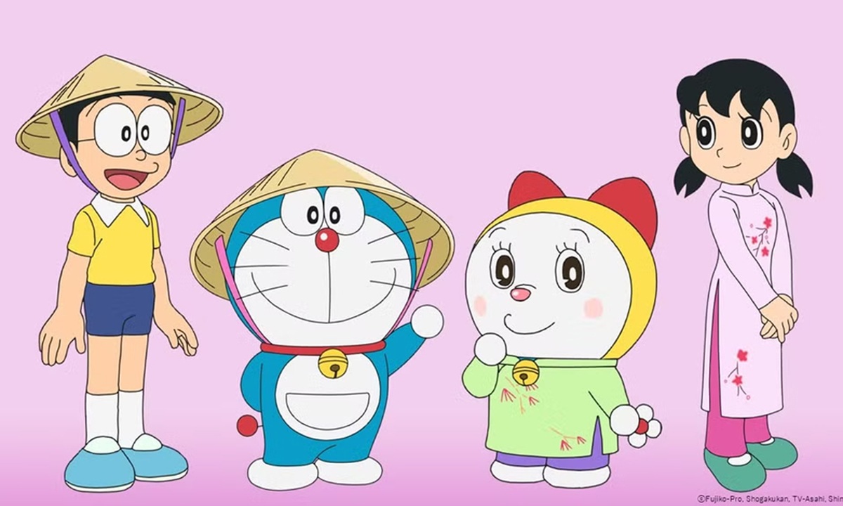 Doraemon ra mắt tập phim đặc biệt về Việt Nam, Shizuka diện áo dài cực ...