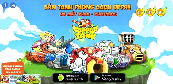 Game 'Gunbound' Oppa Tank mở cửa ngày 15/7 tại Việt Nam