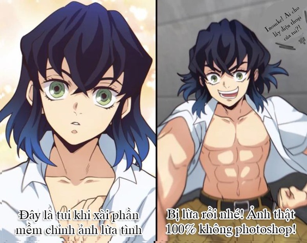 Không thể nhịn cười với loạt meme siêu lầy về anh chàng đầu heo Inosuke ...