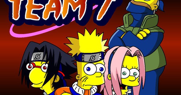 Hài hước với bộ ảnh Naruto phong cách Simpsons
