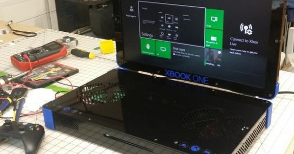Độc đáo Xbox One độ theo phong cách laptop