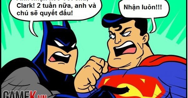 Truyện tranh hài - Superman đã chiến thắng Batman như thế nào?