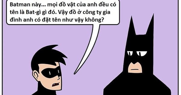 Truyện tranh hài - Cách mà Batman đặt tên cho các món đồ của mình