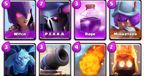 Clash Royale: Deck Rage PEKKA tốt nhất cho người mới chơi