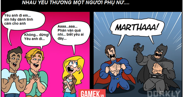 Truyện tranh hài - Những điểm giống nhau giữa Batman V Superman và một ...