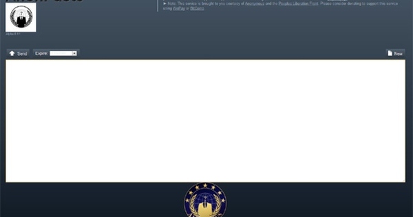 Anonymous sẽ dùng AnonPaste thay thế PasteBin